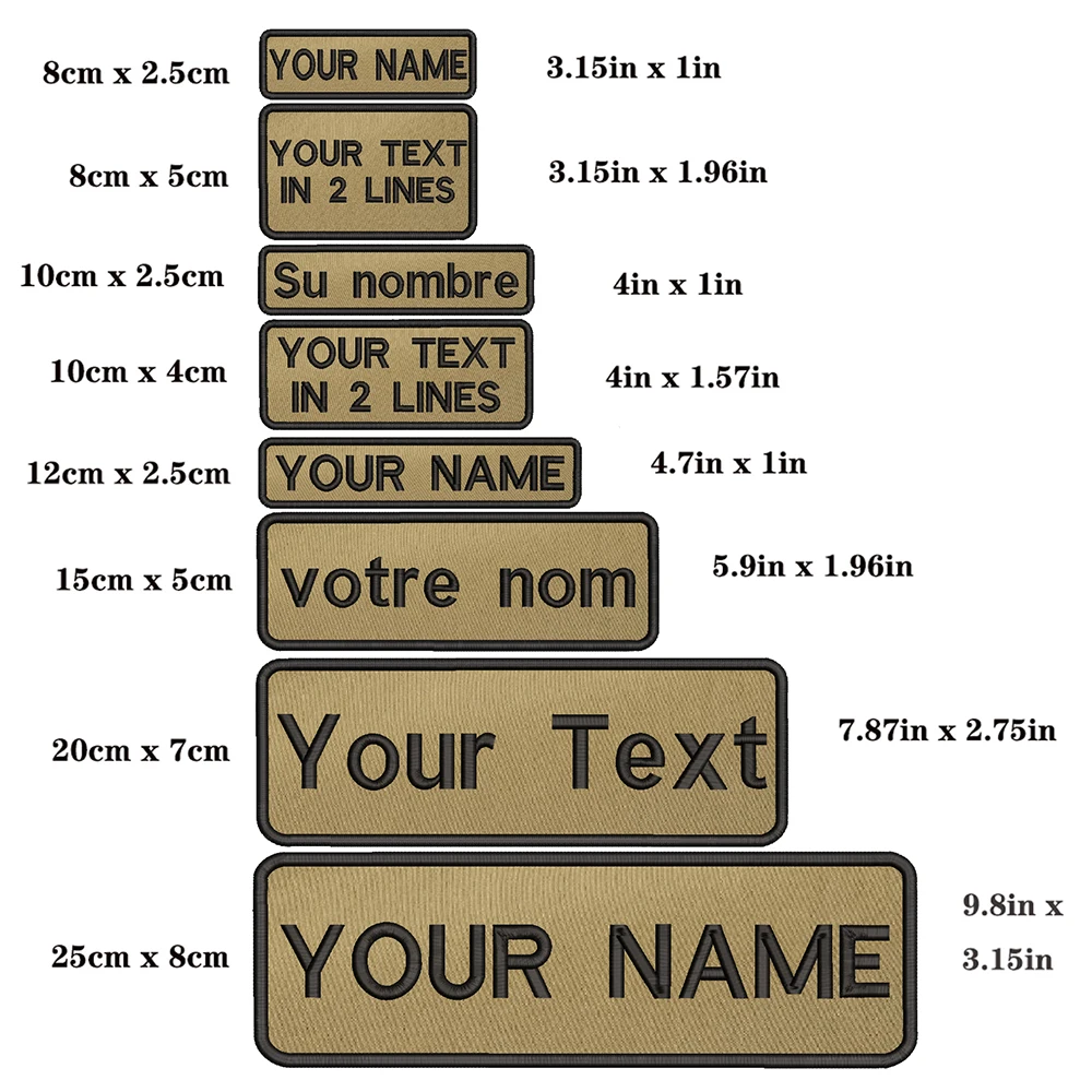 1PC-Custom-Personalized-Name-number-Patch-Stripes-Badge-tags-chevrons ...