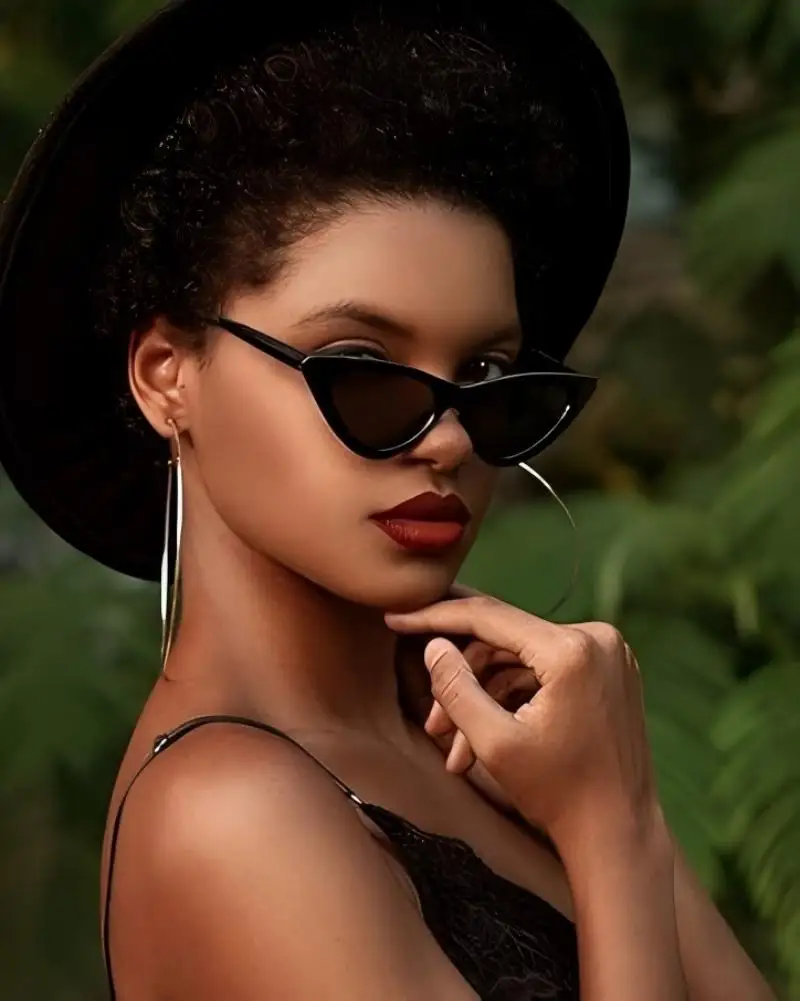 Personalised-triangular-cat-eye-retro-sunglasses-Men-s-UV-protection ...