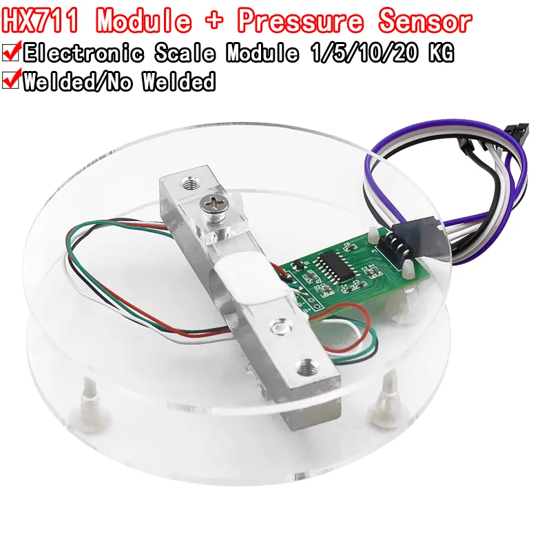 Digital Load Cell Weight Sensor HX711 AD Converter Breakout Module 5KG 10KG Portable Electronic ...