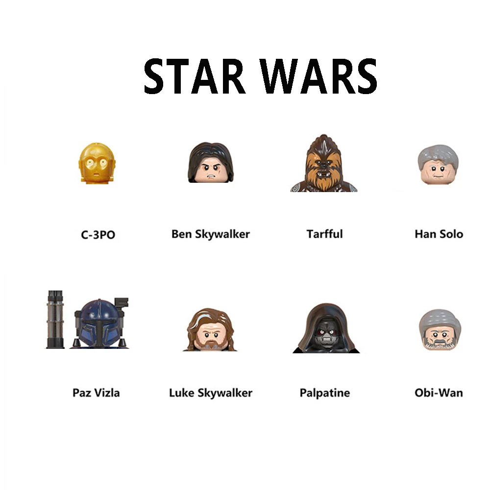 Blocos-de-Constru-o-Ben-Skywalker-Tijolos-Tarfful-Modelo-Han-Solo ...