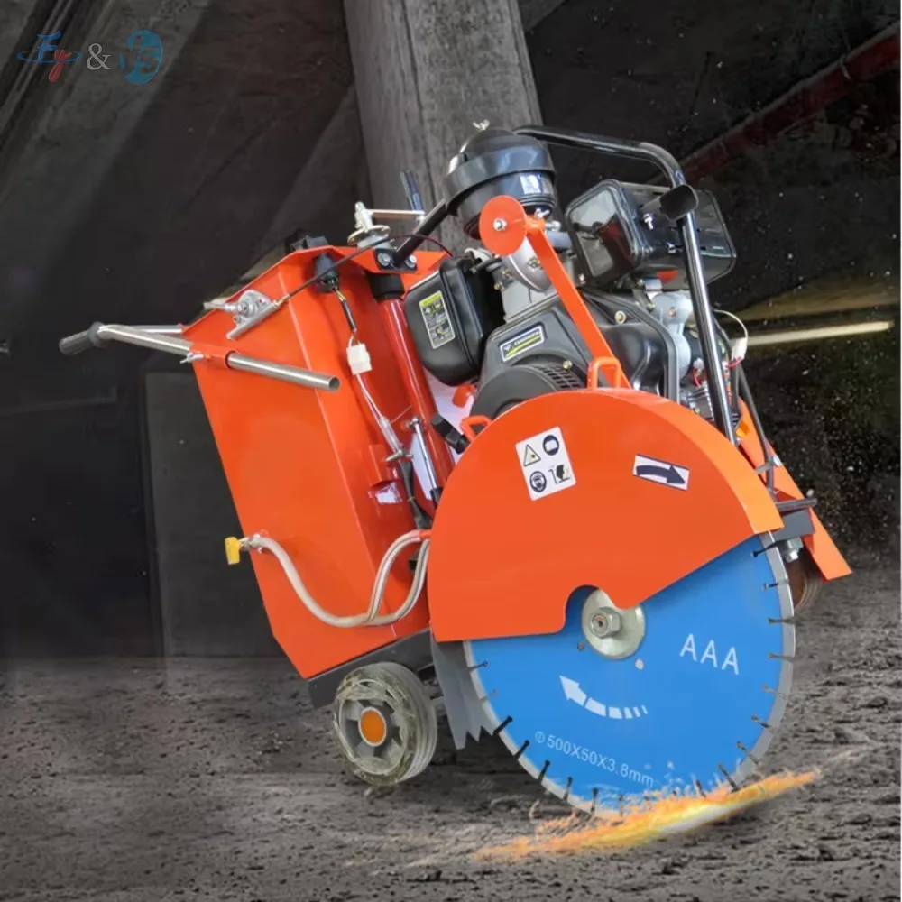500mm Diesel/Petrol/Electric Asphalt Concrete Floor Cutting Machine Saw ...