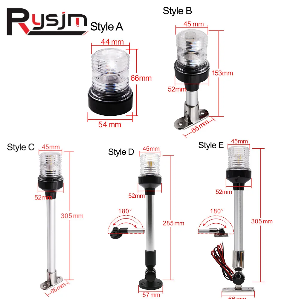 Dobre-o-barco-LED-luz-de-navega-o-Yacht-Marine-Anchor-Light-luz-de ...