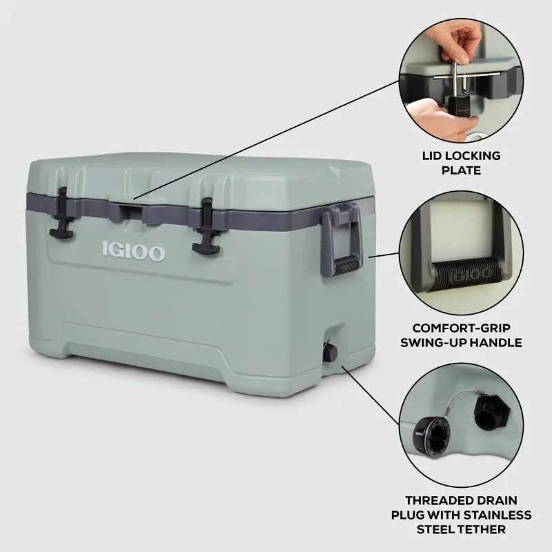 Igloo Overland Ice Chest Cooler, Green – Outdoor Gear & Equipment | The Mountain Exp
