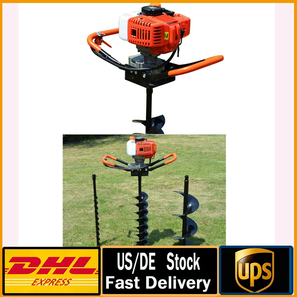 71cc-52cc-Post-Hole-Digger-gasbetrieb-ene-Erd-schnecken-bohrer-Boden ...