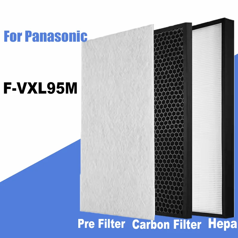 for F-VXL95M Panasonic Air Purifier Replacement HEPA Activated Carbon ...