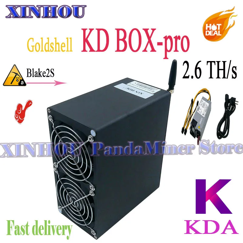 Minero Kenda KDA, Goldshell KD box pro 2,6/s, Blake2S, ASIC, mejor que ...