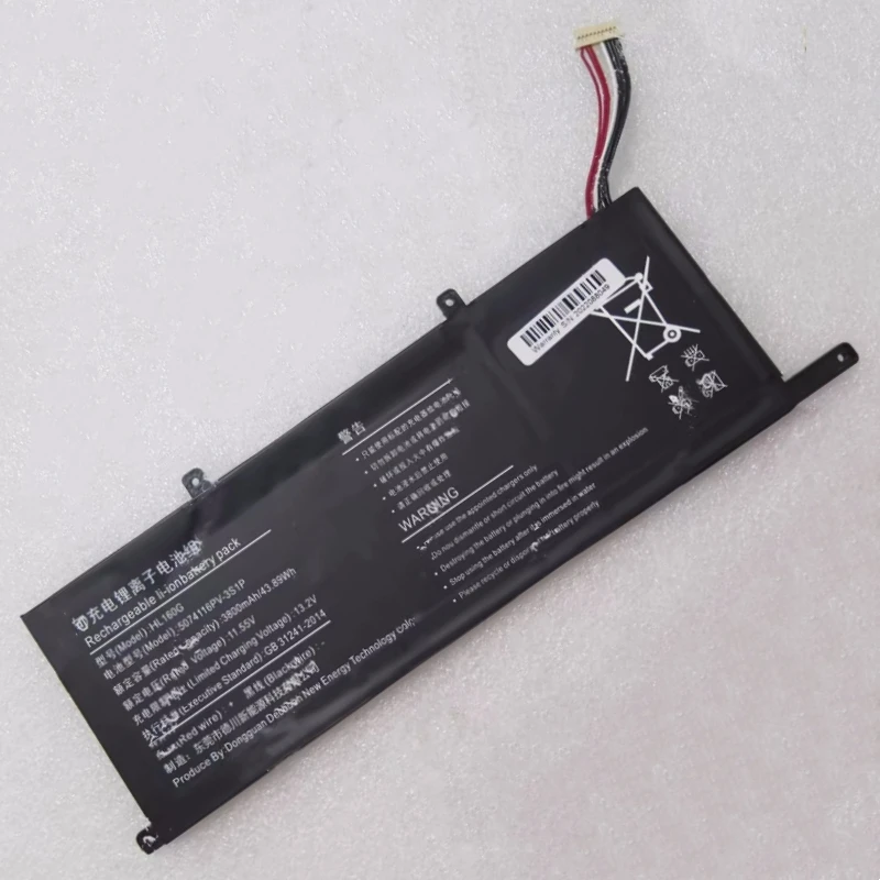 New 5074116PV-3S1P Laptop Battery 11.55V 3800mAh For DeeQ 16inch HL160G ...