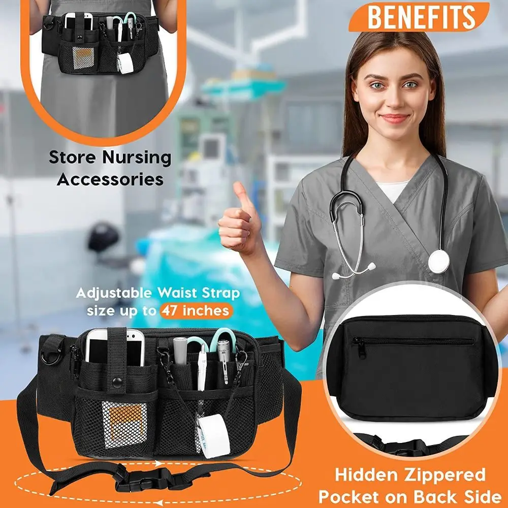 Multi-Compartment-Nursing-Bag-Pocket-Belt-Organizer-Nurse-Fanny-Pack ...