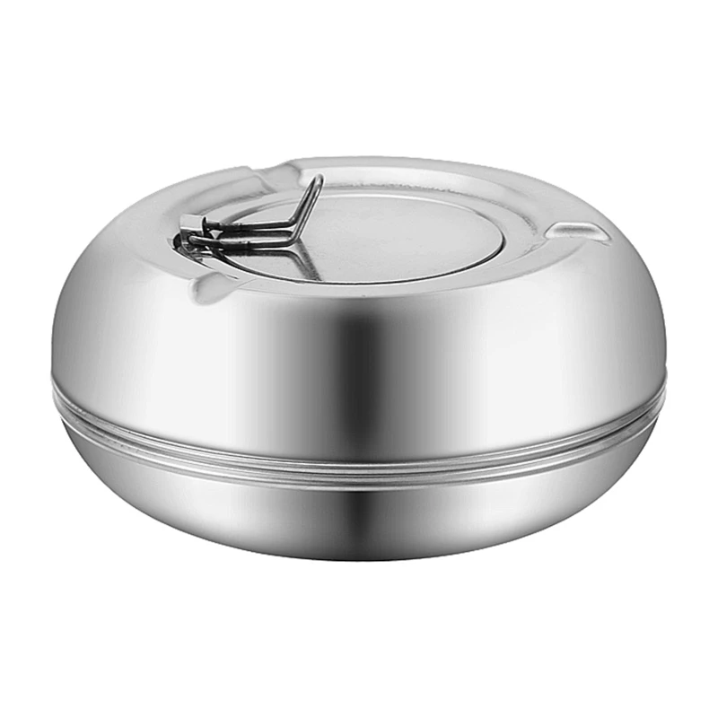 Stainless-Steel-Ashtray-with-Lid-Detachable-Outdoor-Cigarettes-Tray ...