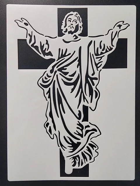 Jesus Drawing Stencils