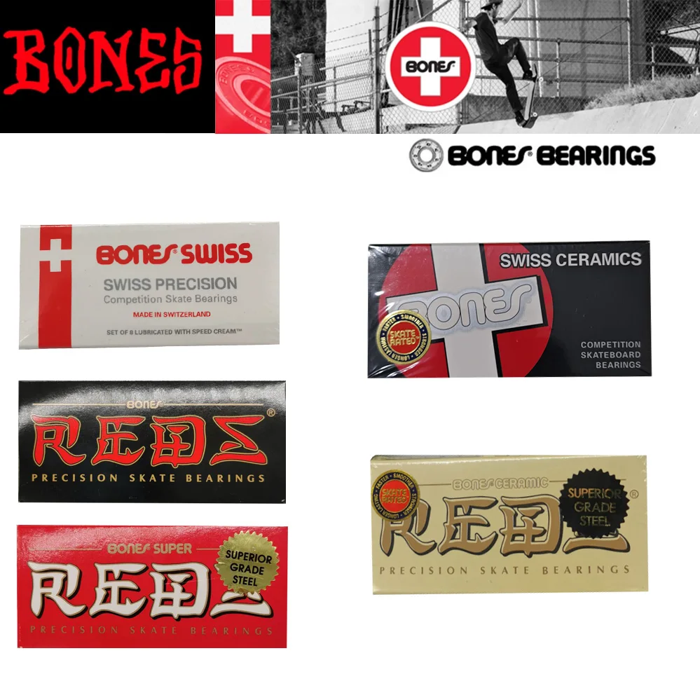 Skateboard Bearings 8 Pack Spacers & Washers Bundle 608 High Rotation ...
