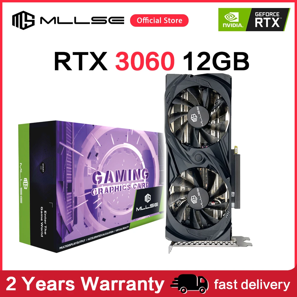 MLLSE tarjeta gráfica RTX 3060, 12GB, NVIDIA GPU GDDR6, 192bit, HDMI x ...