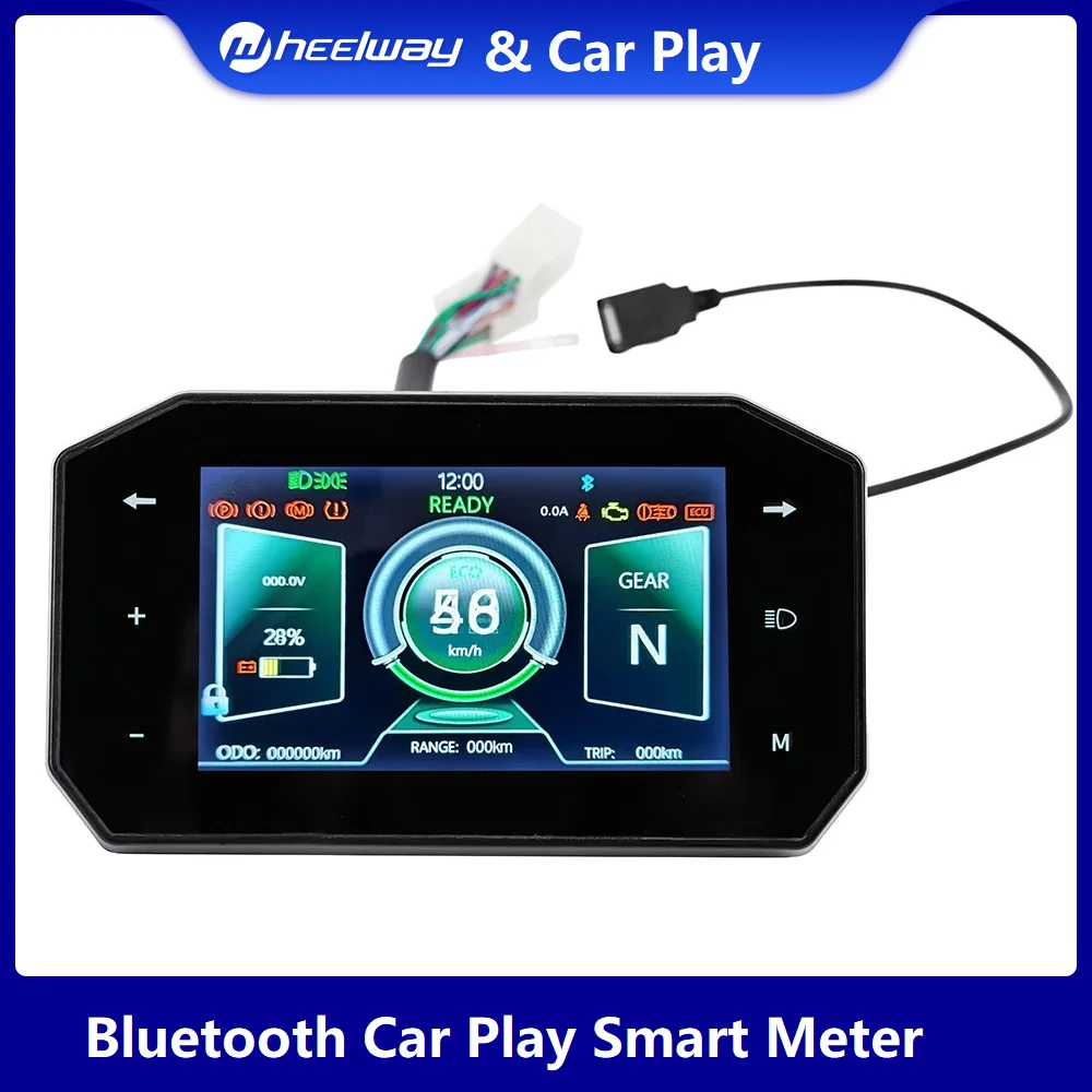 Ebike-Navigation-Screen-LCD-Display-with-Bluetooth-Car-Play-Smart-Meter ...