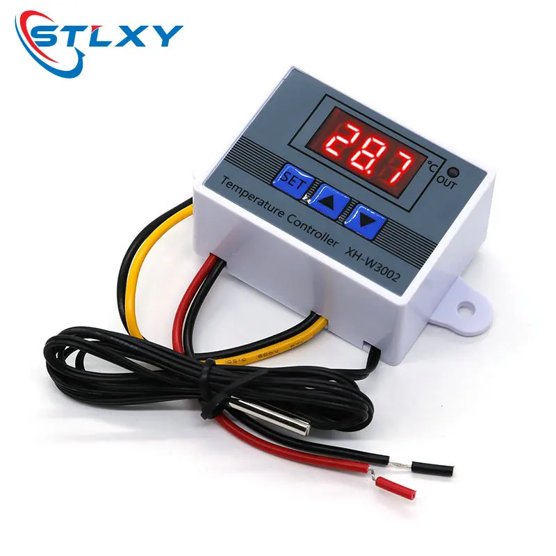 XH-W3002-220V-12V-Digital-LED-Temperature-Controller-10A-Thermostat-Control-Switch-Probe-with ...