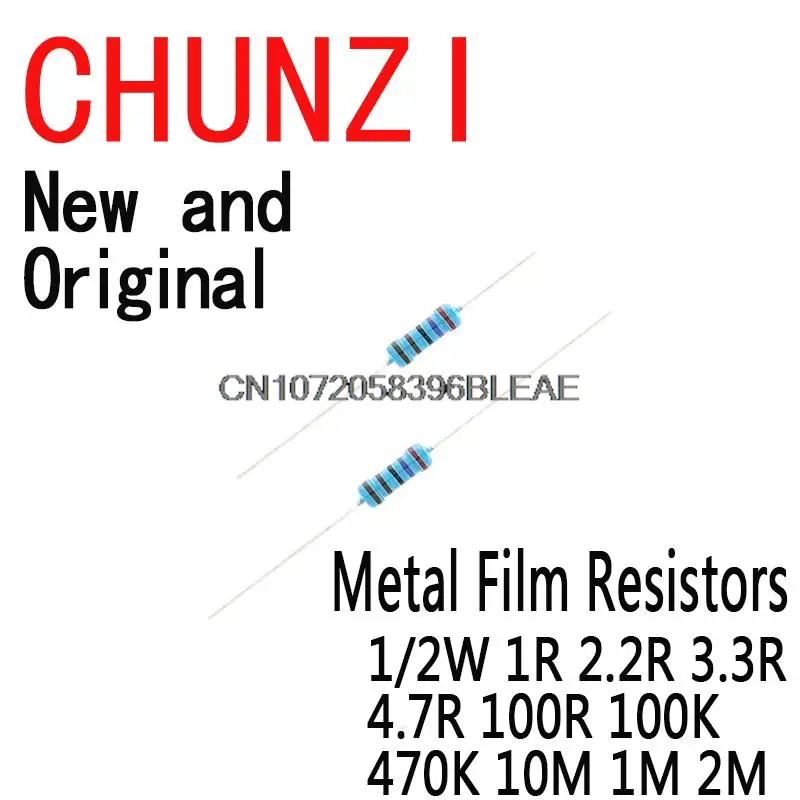 1100PCS-Metal-Film-Resistor-Assorted-Kit-Ohms-Metal-Film-Resistors-Set ...