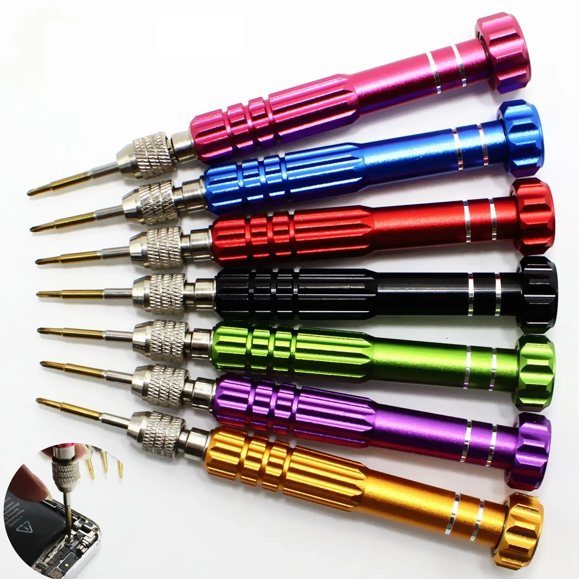 5 in 1 Aluminum Alloy Mini Screwdriver mobile Tools Mini Screwdriver ...