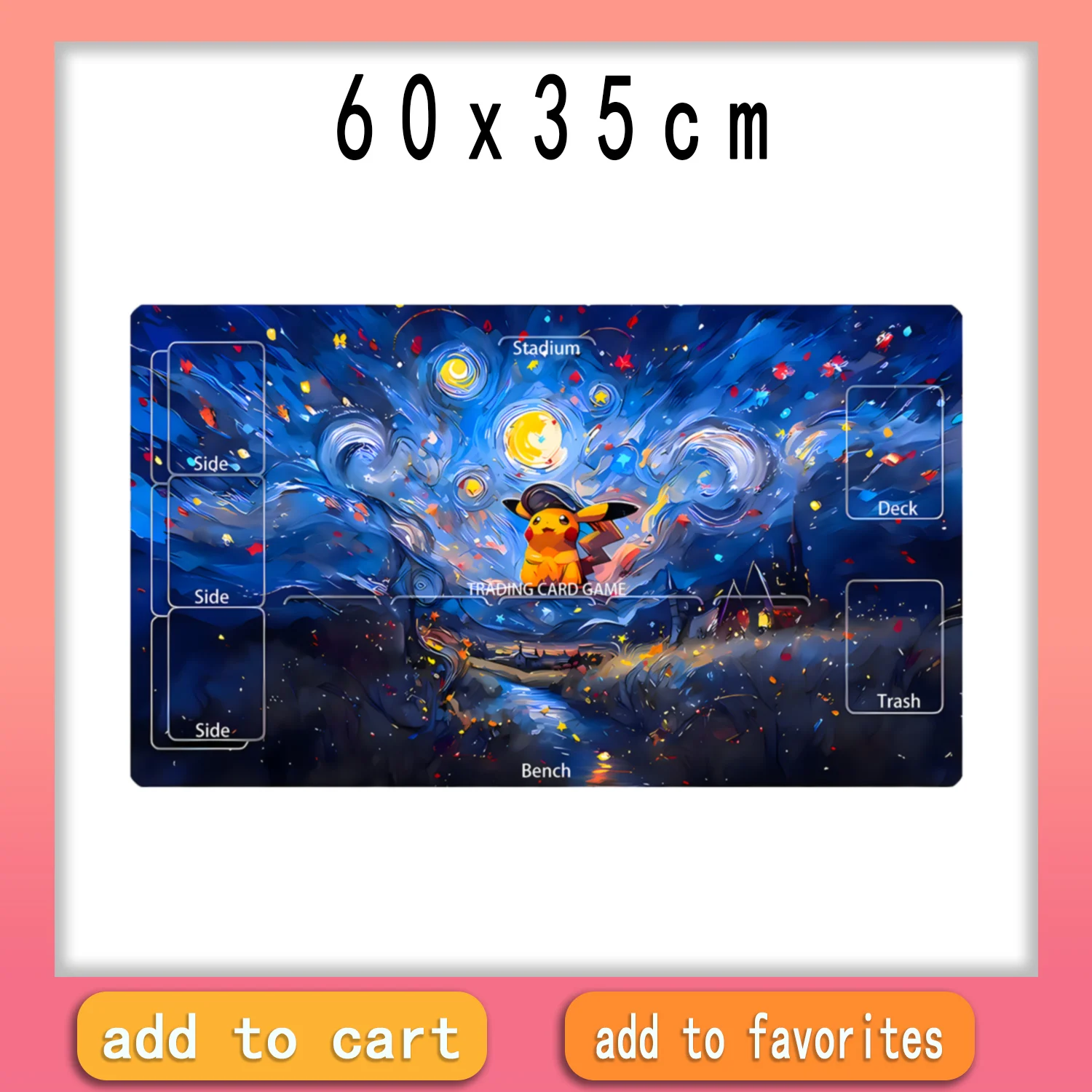 New TCG PTCG Battle Playmat Game Collection Cards Mat Scarlet Violet ...