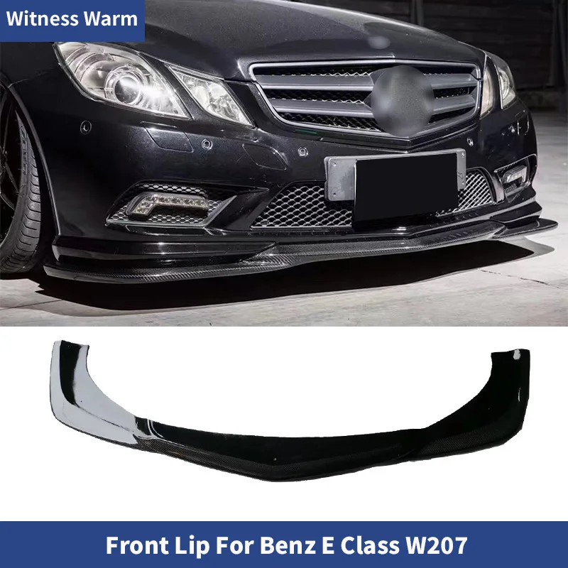 Car-Front-Bumper-Lip-Splitters-Spoiler-Carbon-Fiber-For-Benz-E-Class ...