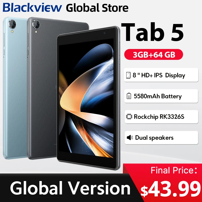 Blackview Tab 5 tablet 8-inch HD + IPS Display 5GB(3+2) 64GB Android 12 ...