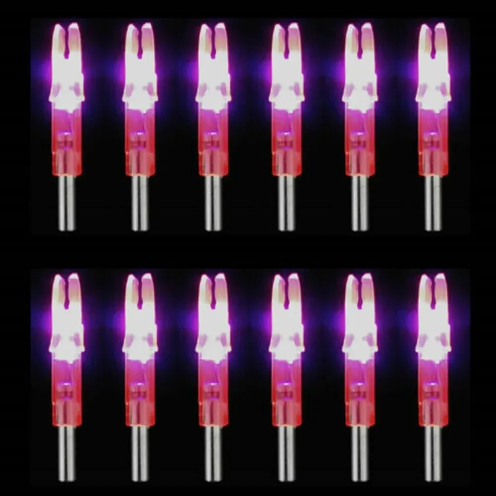 12Pcs-Automatic-LED-Archery-Arrows-Lighted-Nocks-6-2mm-Arrow-Nock-Tail ...
