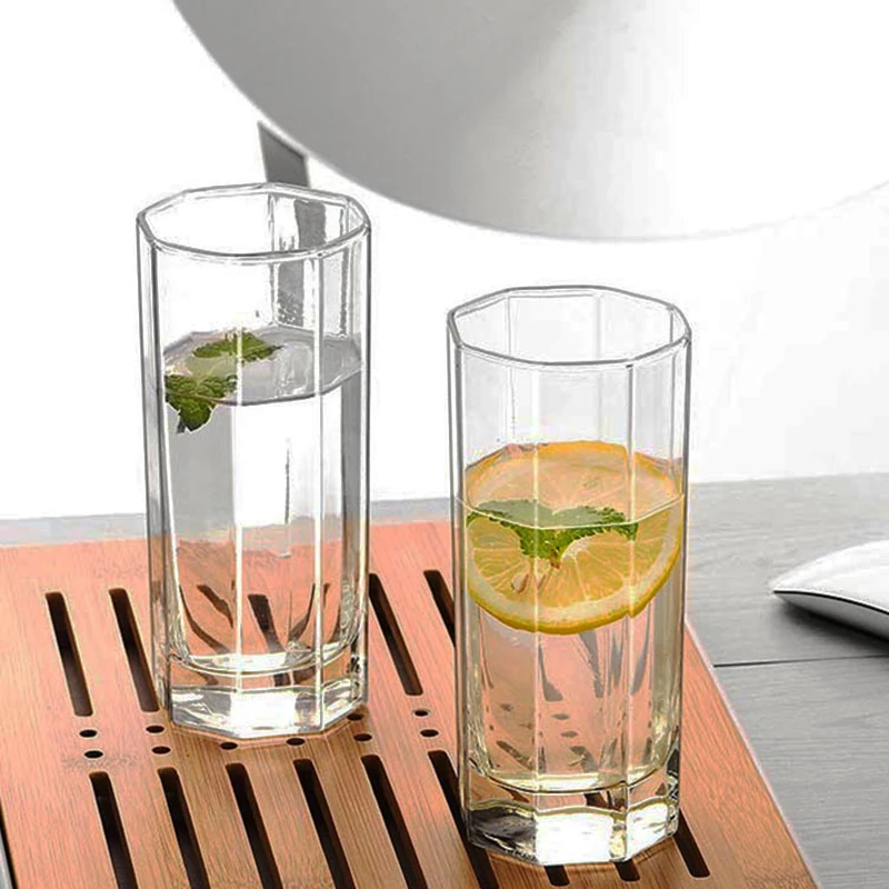 220ml-Glass-Coffee-Cups-Square-Cup-Transparent-Collins-Glass-Juice-Cup ...