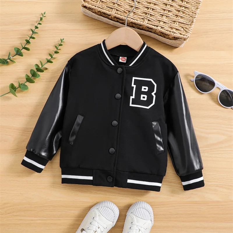 Children-s-Fashion-Jacket-Kids-Spring-Autumn-Baseball-Coats-Boy-Button ...