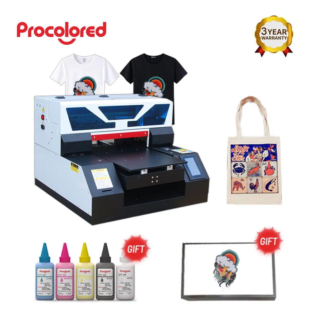 Procolored Dtg T Shirt Printing Machine A4 A3 Size Automatic Flatbed Uv ...