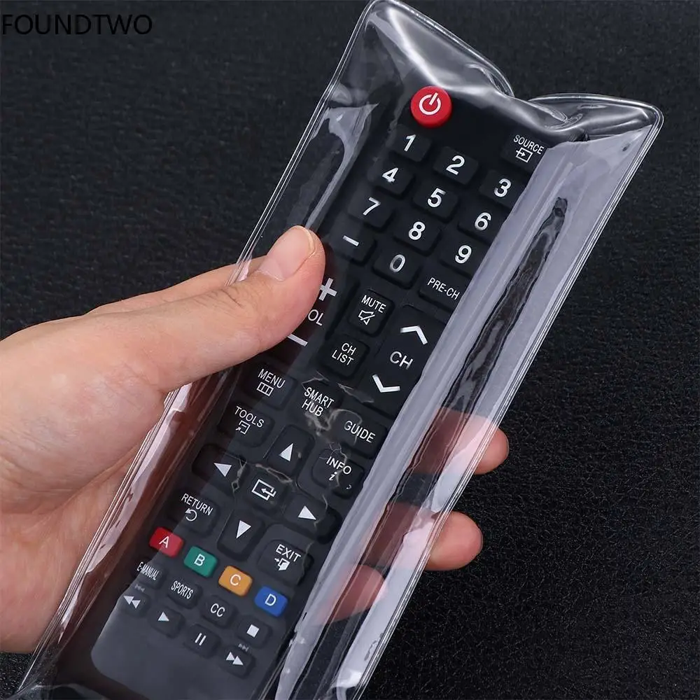 Funda-transparente-de-PVC-para-Control-remoto-Universal-cubierta-a ...