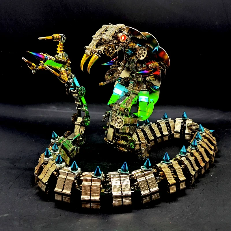 1000pcs-DIY-Metal-Cobra-Snake-Rattlesnake-Model-Kit-Mechanical-3D ...