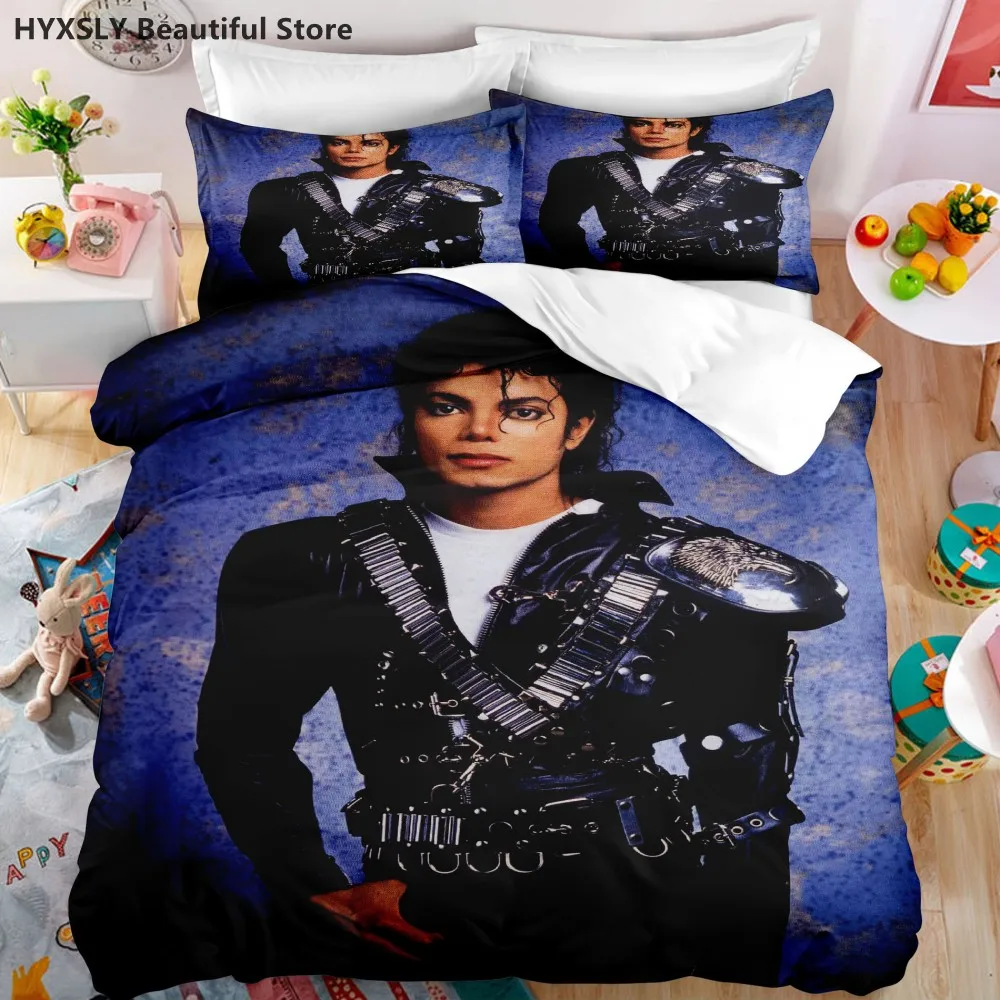 Michael Jackson Star 3D Duvet Cover Bedding Set Comforter Linen ...