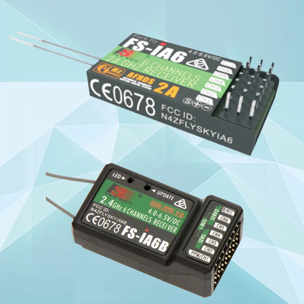 Asli-Flysky-FS-IA6-FS-IA6B-6CH-2-4G-Antena-Dual-RC-Reseptor-untuk ...