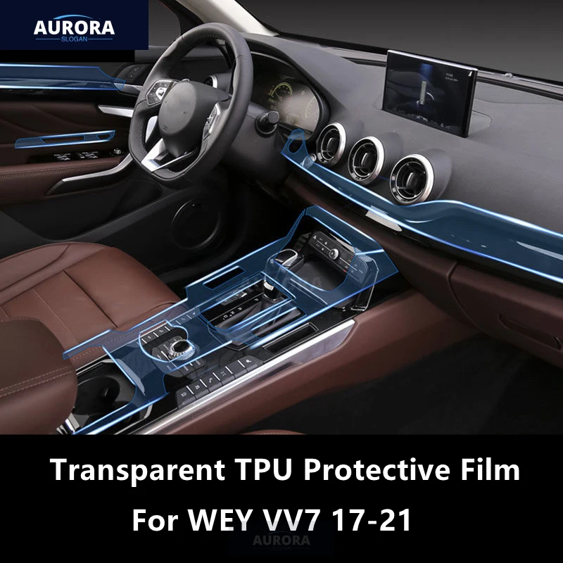 For-WEY-VV7-17-21-Car-Interior-Center-Console-Transparent-TPU-Protective-Film-Anti-scratch ...