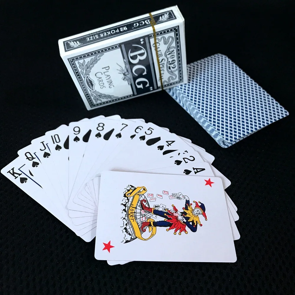 Casino-Poker-Magic-Playing-Card-52-2-Joker-Deck-Plastic-Coat-Coated ...