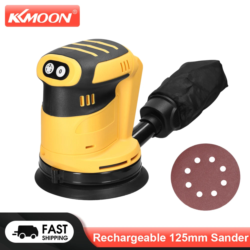 KKMOOM-Rechargeable-125mm-Sander-Electric-Car-Polisher-Wood-Metal ...
