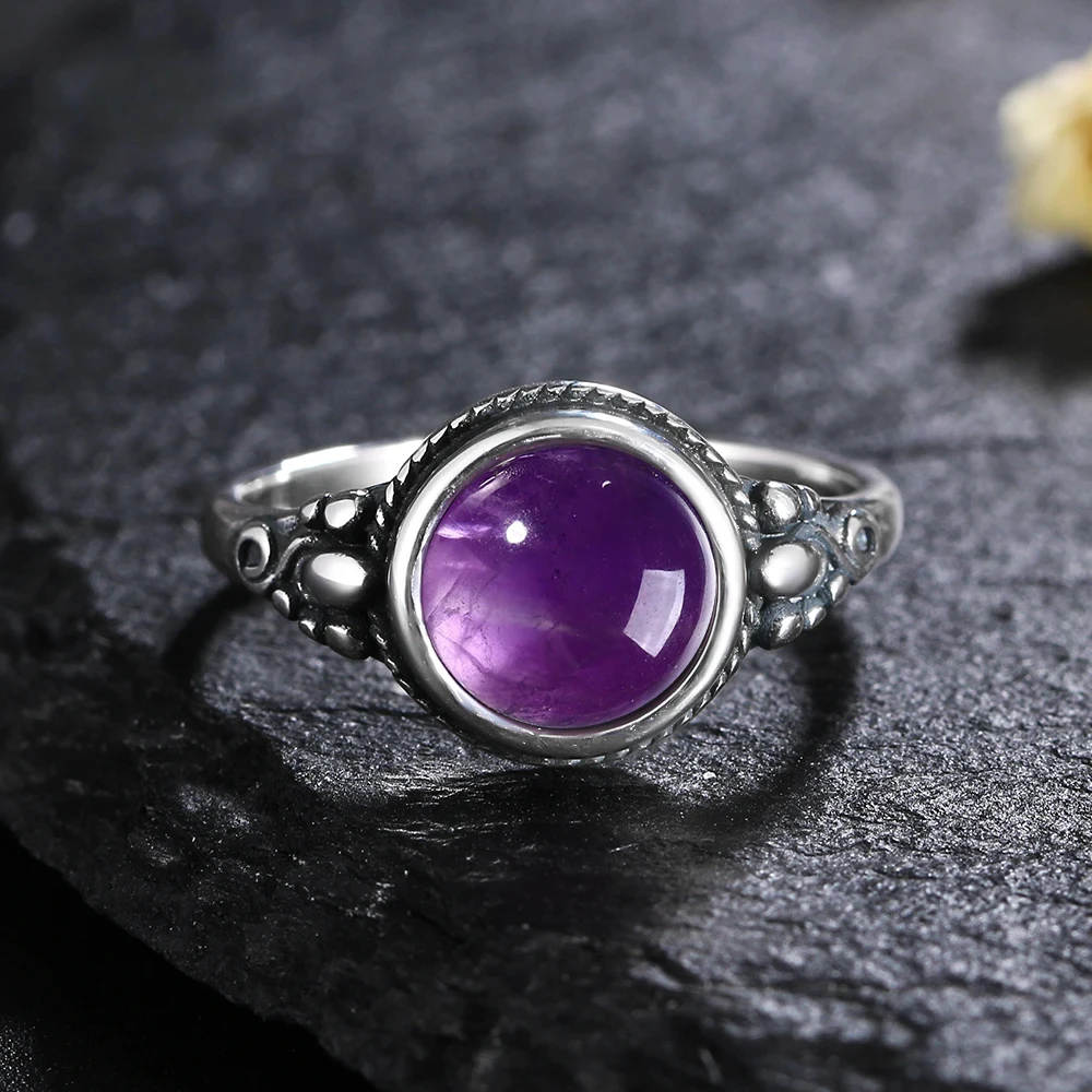 New-Trend-Women-s-Amethyst-Rings-925-Sterling-Silver-Amethyst-Jewelry ...