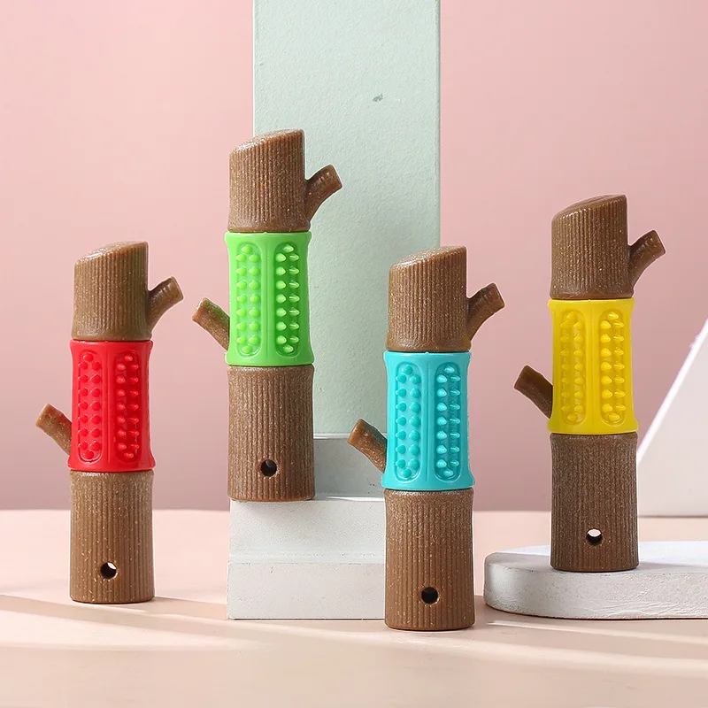 Dog-Chew-Wood-Toys-Rubber-Molar-Cleaning-Teeth-Stick-Interesting ...