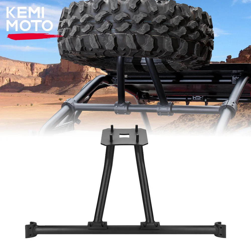 KEMIMOTO-UTV-RZR-Heavy-Duty-Steel-Spare-Tire-Carrier-Bracket-Compatible ...