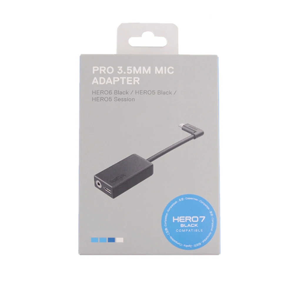 Gopro Pro 3.5mm Mic Adaptador Para Herói 8 Herói 7 Herói 6 Herói 5 ...