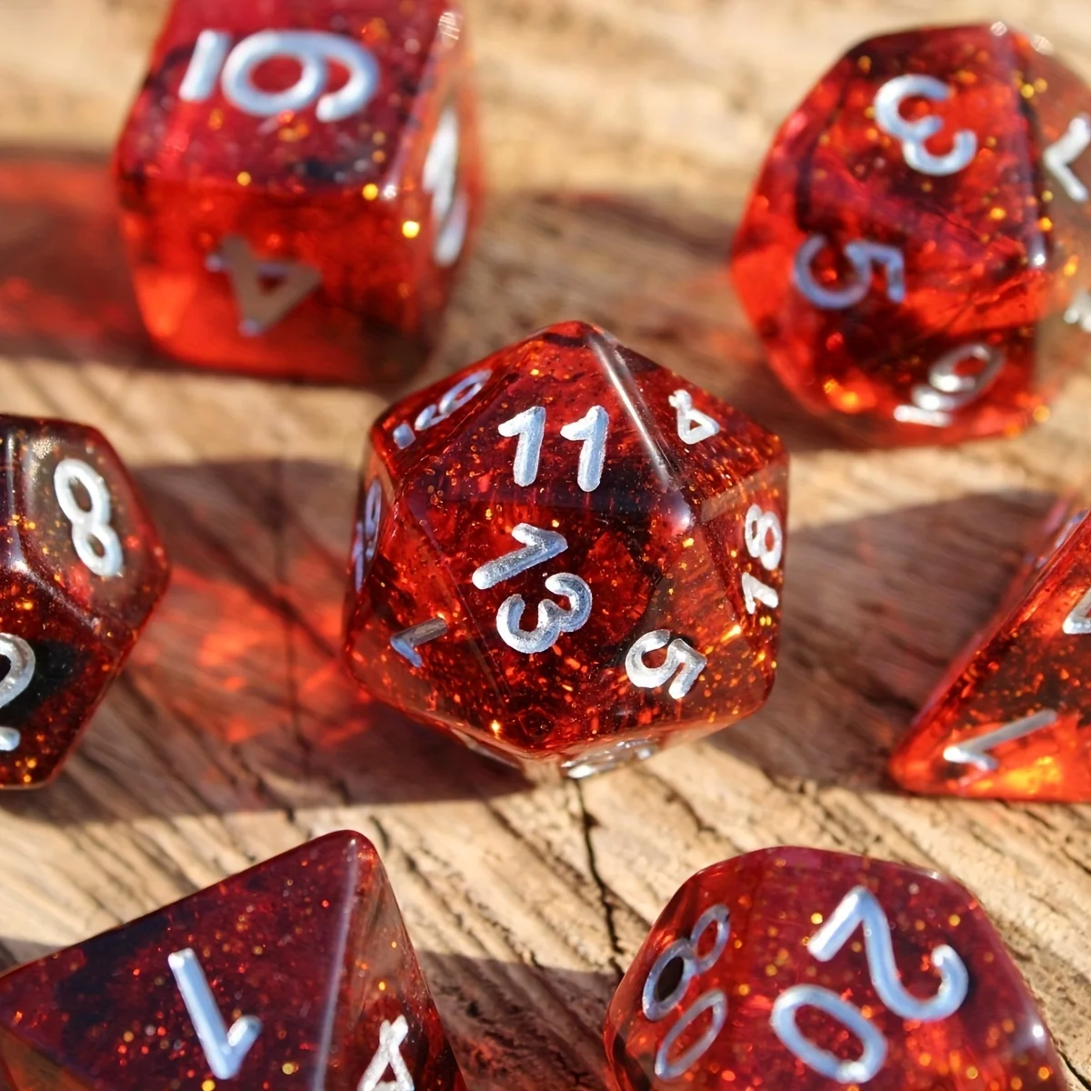Starry-Sky-Dice-para-DND-Dungeons-and-Dragons-Ruby-Red-Galaxy-jogos-de ...