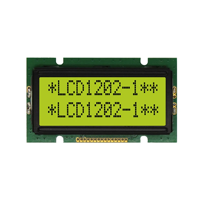 5v 1202 12x2 Stn Lcd Panel Compatible Wh1202a Led Yellow Display Parallel Port 15p 1202a - Lcd ...
