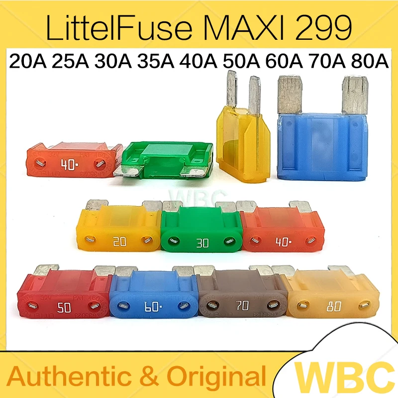 1 PCS Littelfuse MAXI 299 Series 20A 25A 35A 40A 50A 60A 70A 80A 32V ...