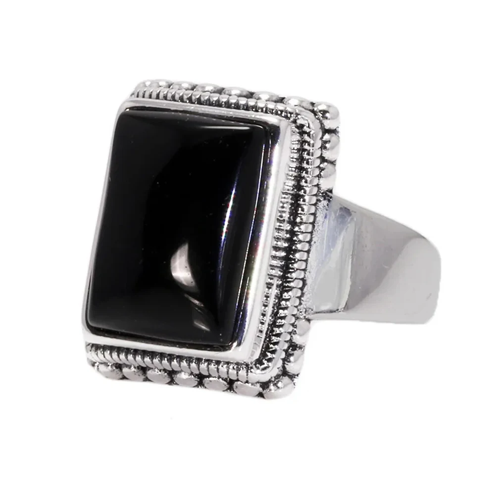 Solid-925-Sterling-Silver-Lucifer-Rings-with-Black-Onyx-Natural-Stone ...
