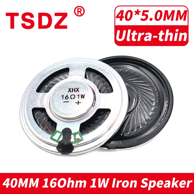 2Pcs/Lot 40MM 16 Ohm 1W Ultra thin Acoustic Loudspeaker 40*5MM 16Ohm 1 ...