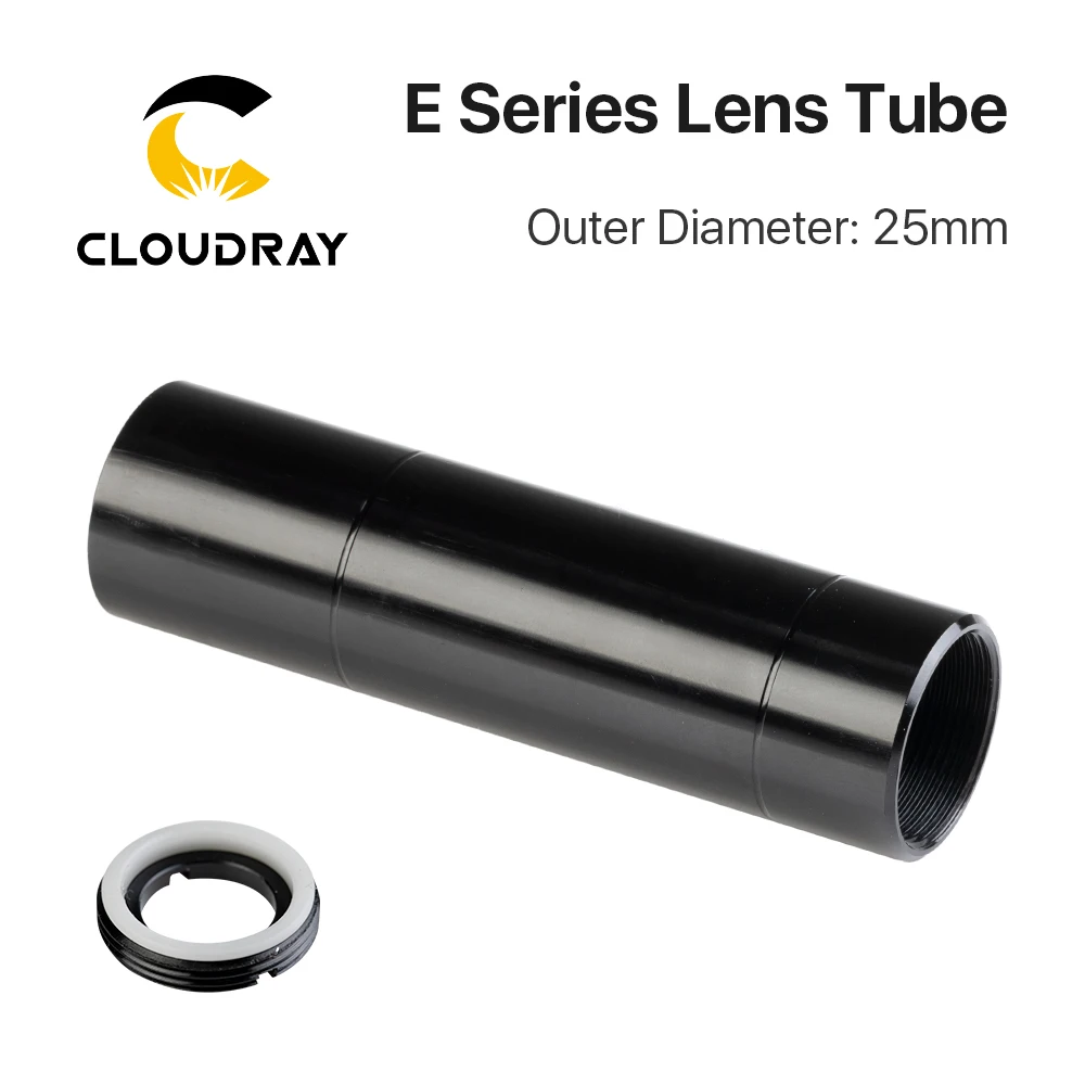 Cloudray Tubo de lente Serie E CO2 O.D.25mm para máquina de grabado láser D20 F50.8/63,5/101,6mm ...