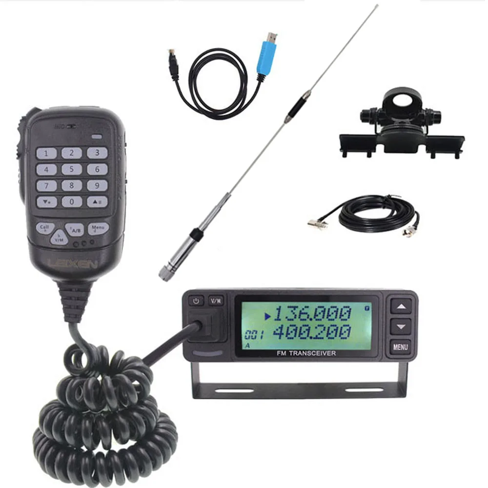 Nouveau LEfeat EN UV 998 25W touristes bande 144/430MHz Mobile 2 voies ...