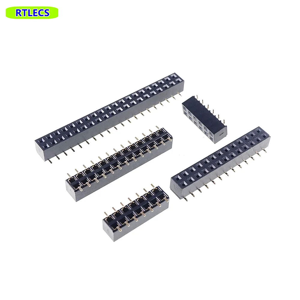 20 Pcs Smt Female Header Socket 2.54 Mm 0.100" Pitch 12 14 26 40 ...