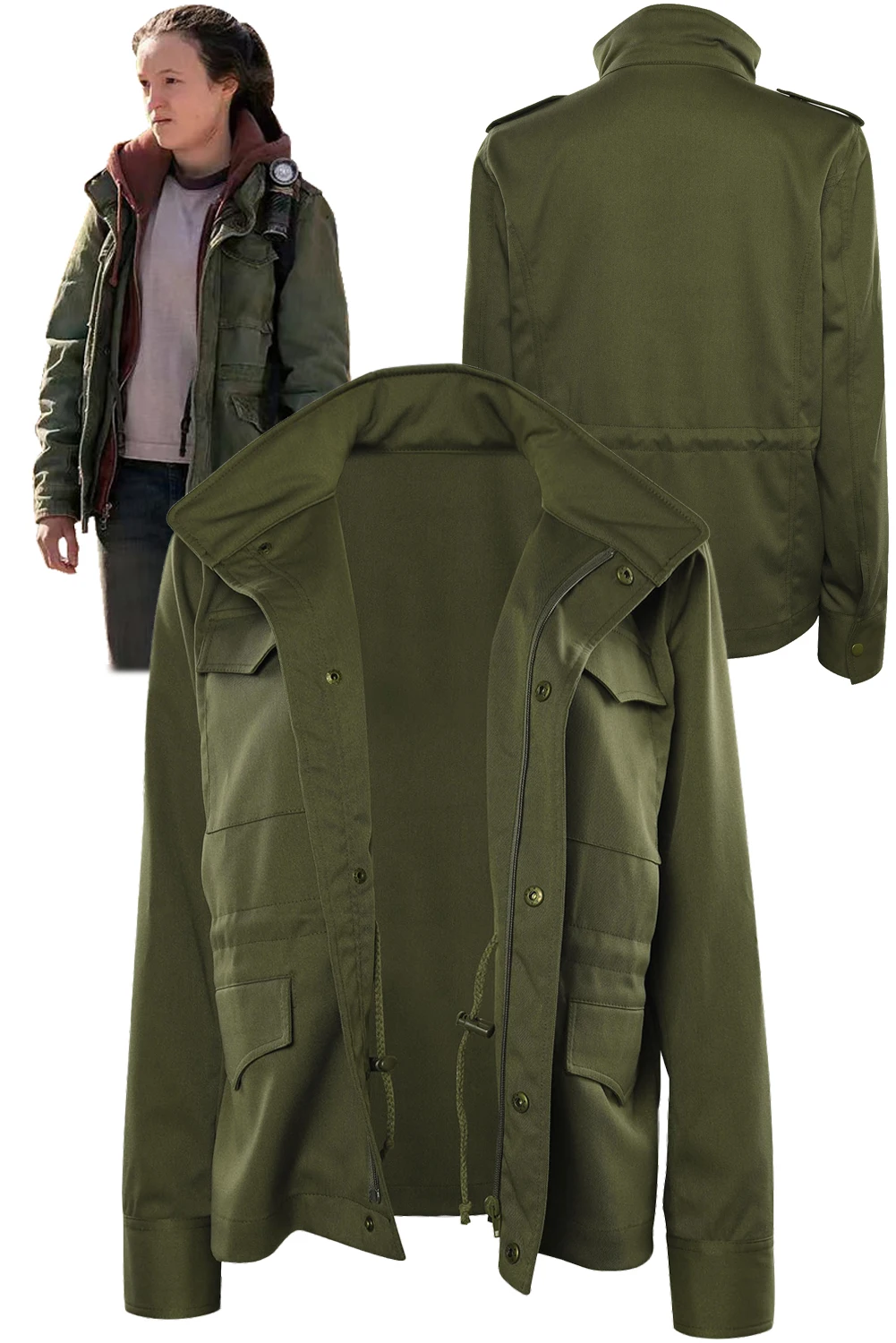 Ellie-Cosplay-Women-Costume-TV-The-Last-Of-Us-Roleplay-Fantasia-Green ...