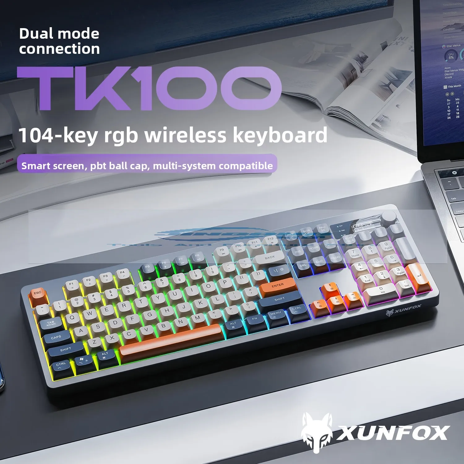 Xunfox TK100 Bluetooth wireless dual-mode keyboard desktop laptop ...