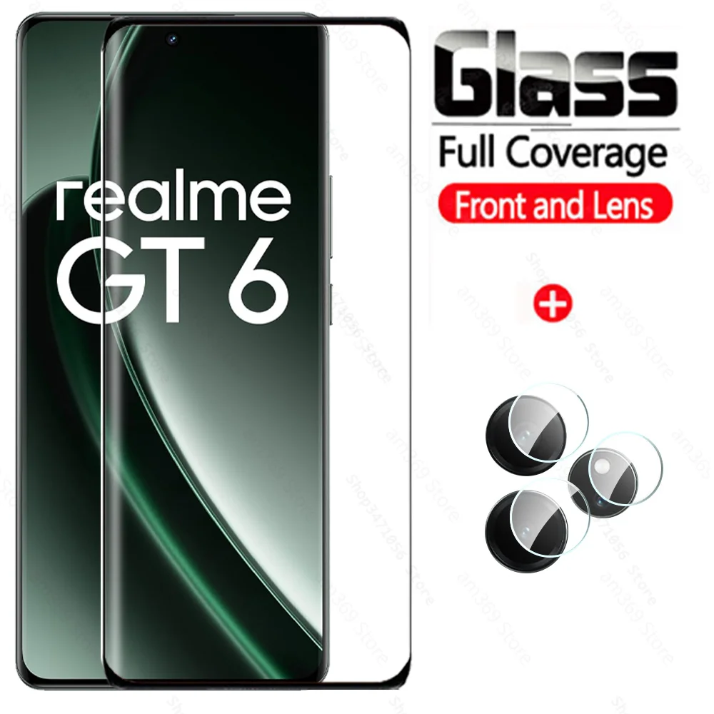 Curved Glass For Realme GT 6 Tempered Glass Camera Lens Film RealmeGT ...