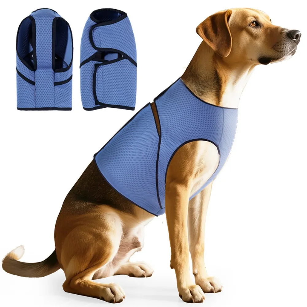 Breathable Dog Anxiety Vest Adjustable Soft Pet Calming Shirt Secure ...